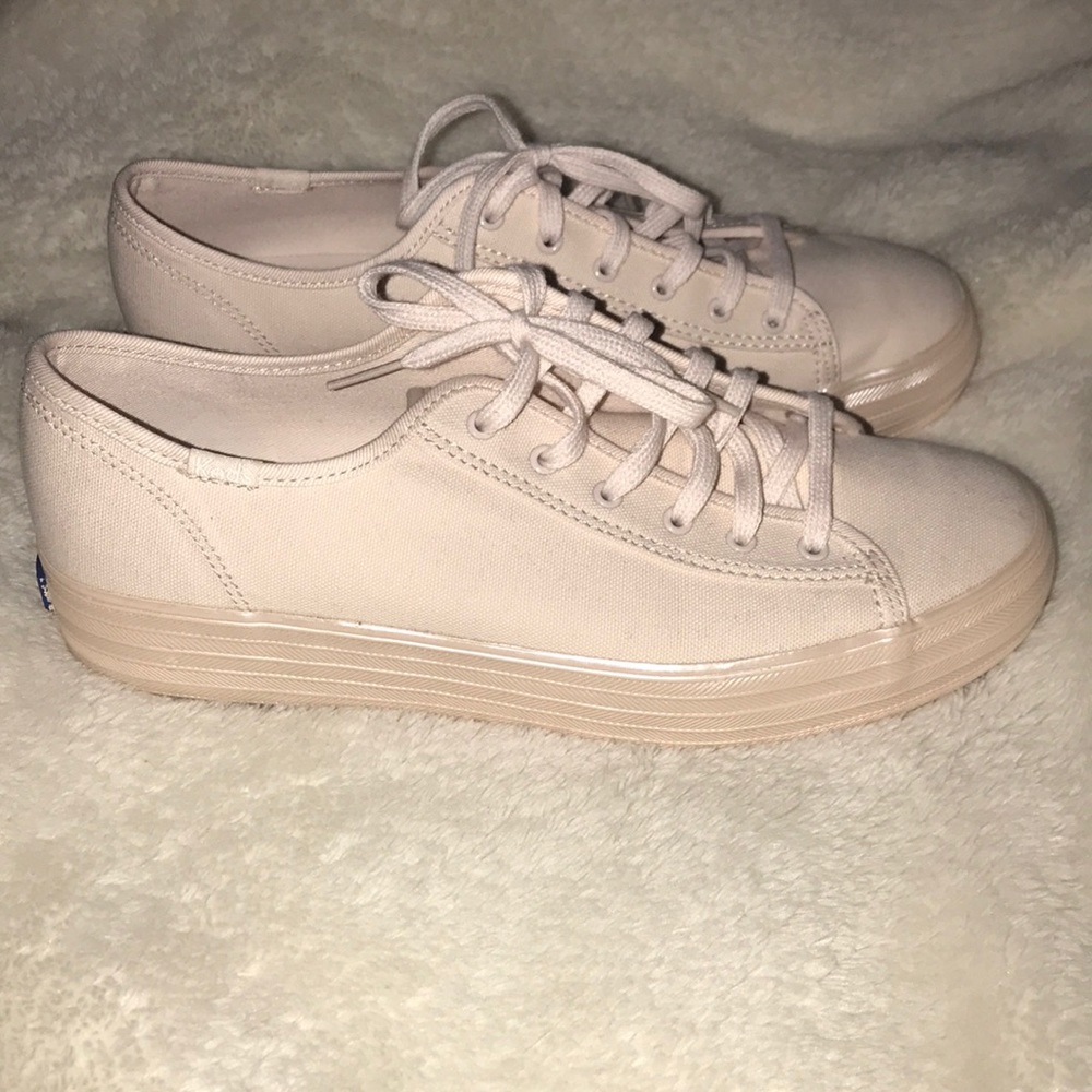 Keds Triple Kick Shimmer Pink Sneakers - Gem